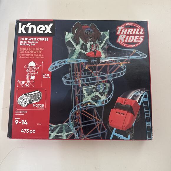 K'Nex | Toys | New Knex Thrill Rides Set Cobweb Curse Roller Coaster ...
